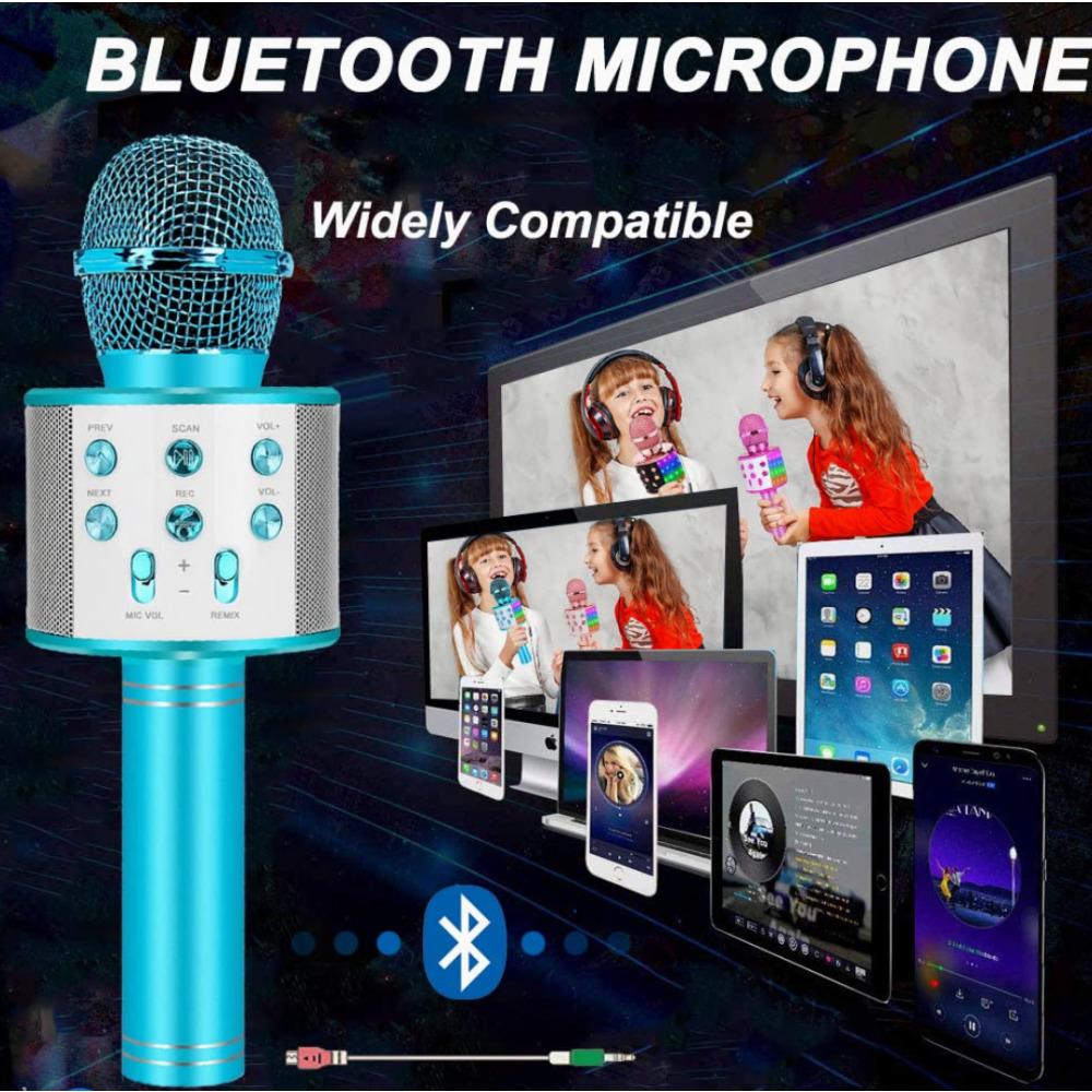 Buy Wireless Microphone hifi speaker KARAOKE for kids, children toys in ...