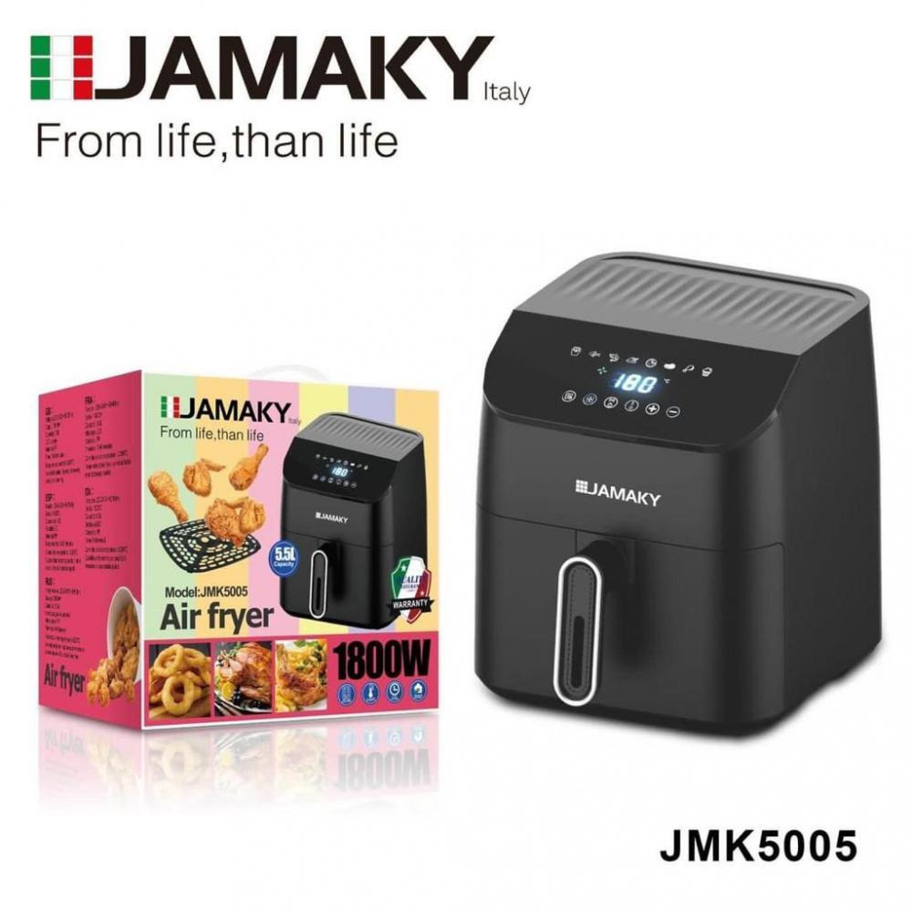 Buy Jamaky Air fryer without oil, 1800 watts, 5.5 Liter, digital ...