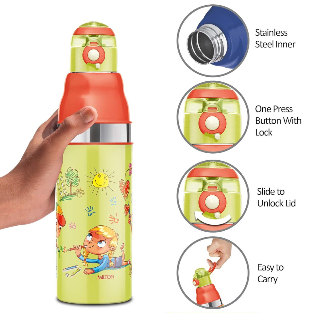 Buy Milton Kool Stunner 600 Insulated School Kids Bottle with Inner ...
