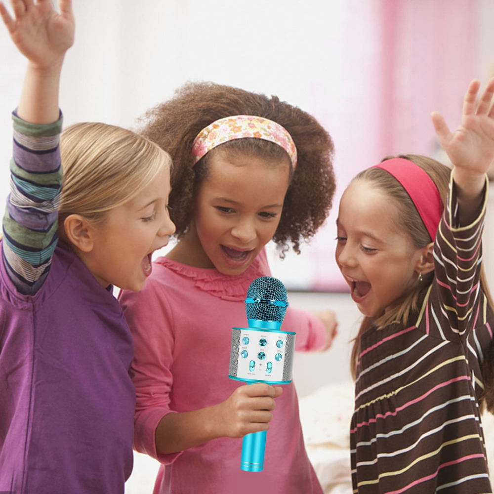 Buy Wireless Microphone hifi speaker KARAOKE for kids, children toys in ...