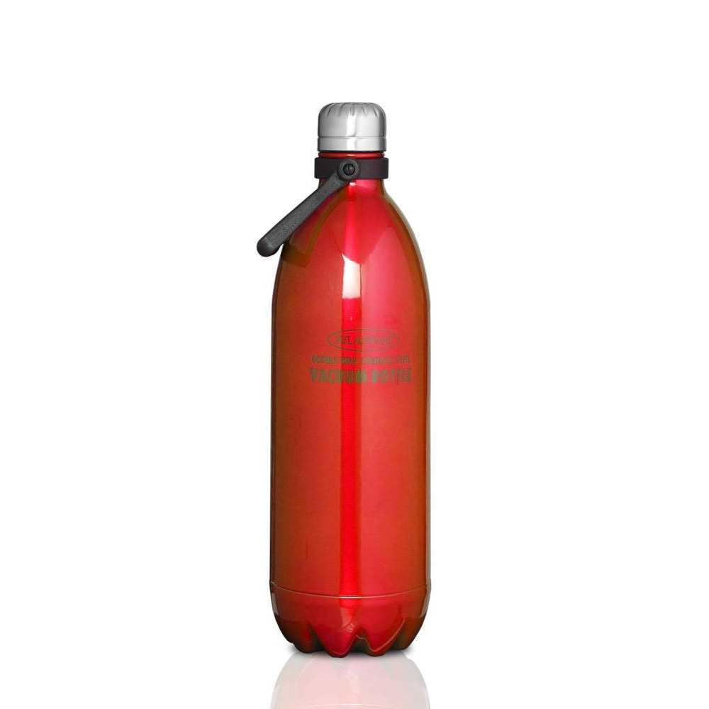 Buy Atlasware Stainless Steel Red Vacuum Water Bottle, 2000 ML in Dubai ...
