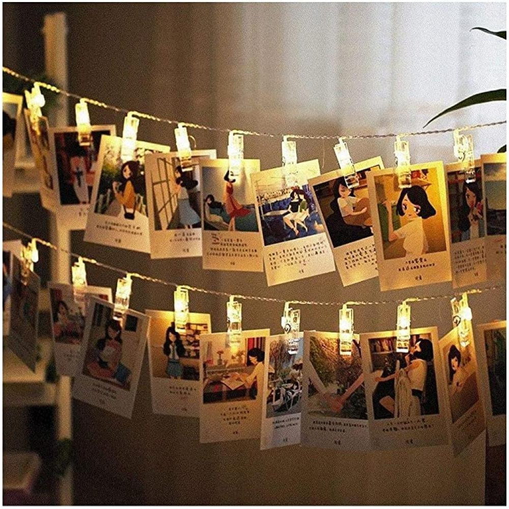 Buy Generic / Decorative string light, 20 clips, For hanging photos ...