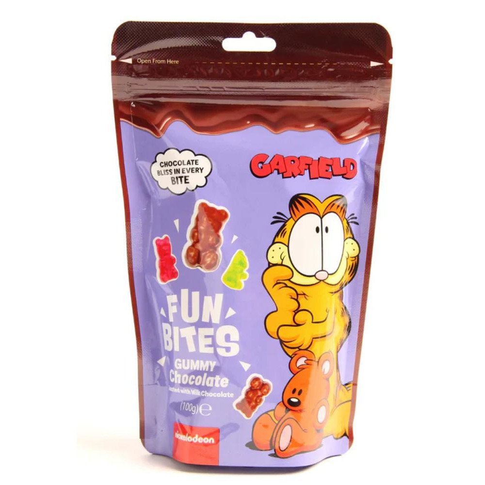 Buy Garfield Fun Bites Gummy Chocolate 100 g in Dubai, UAE | WEE (00063093)